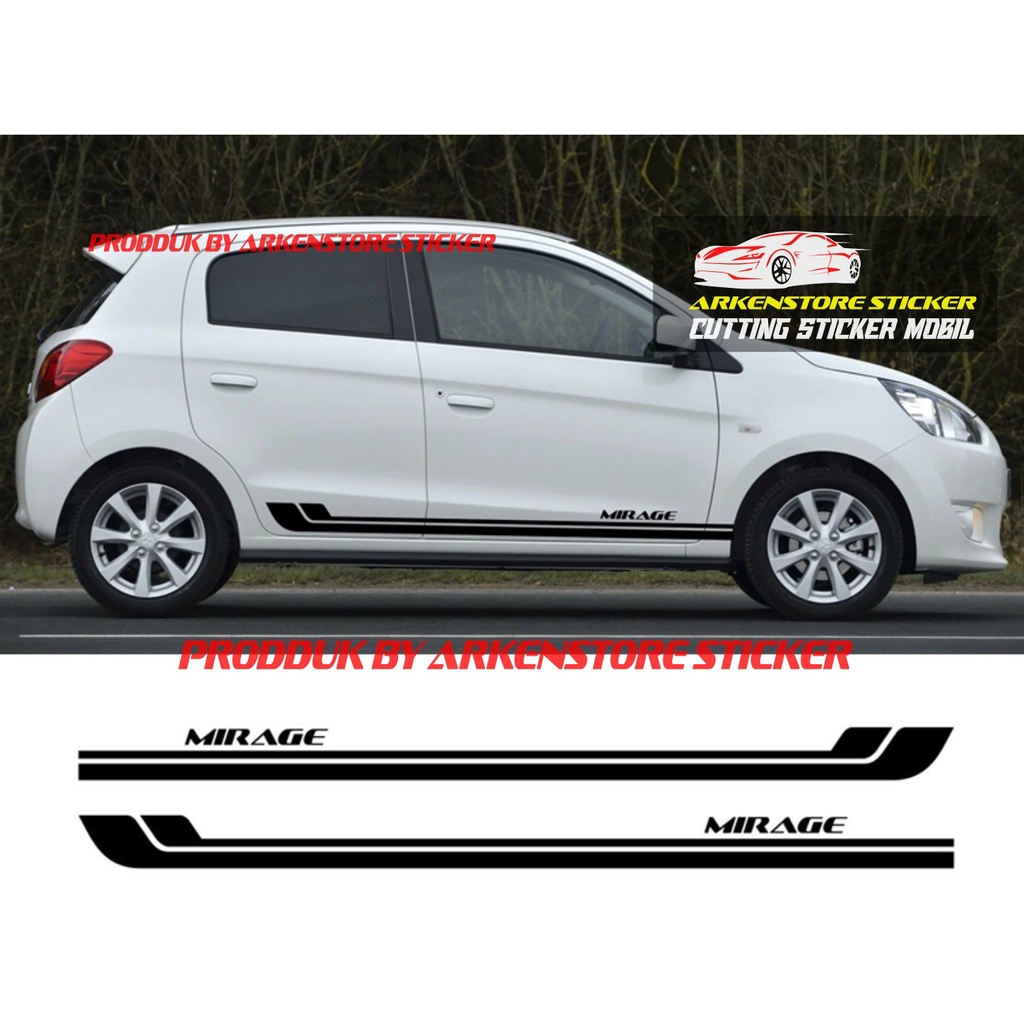 Jual stiker mobil mirage cutting sticker mobil mitsubishi mirage ...