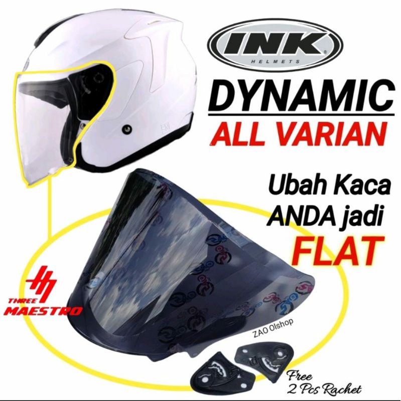 Jual Kaca Visor Helm INK Dynamic Flat Venom iridium | Shopee Indonesia