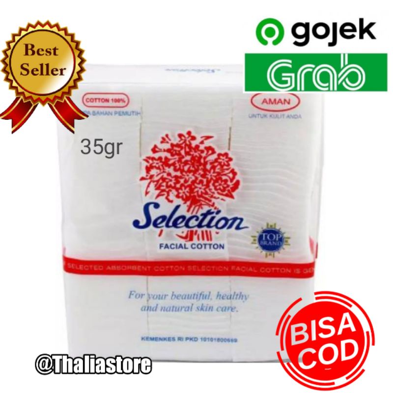 Jual Kapas Wajah Selection Facial cotton selection 35 gr | Kapas ...
