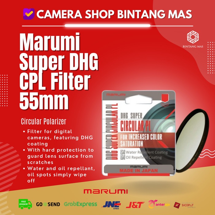 Jual MARUMI SUPER DHG CPL FILTER 55MM | Shopee Indonesia