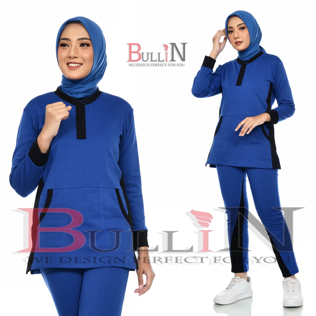 Jual BULLIN Setelan Tunik Jogging Zilvani Jumbo / Setelan Zilvani Senam ...