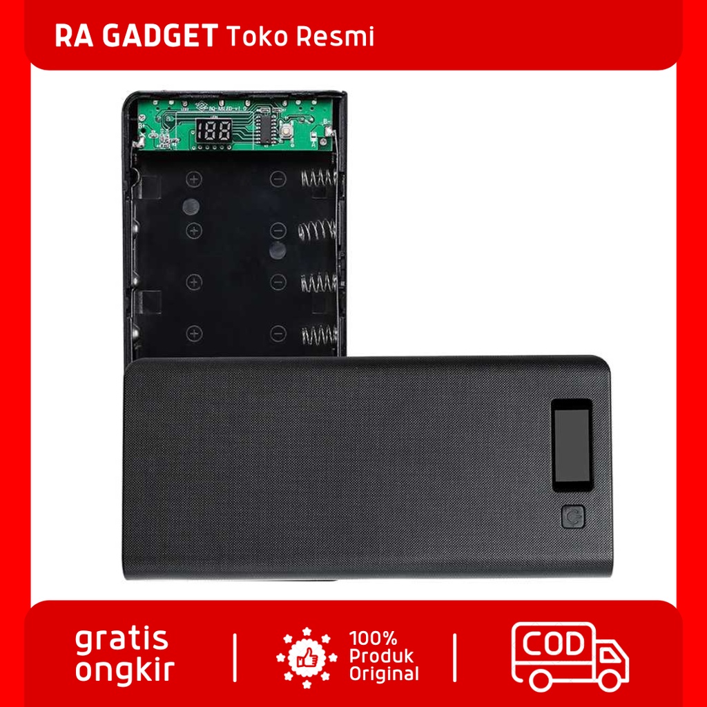 Jual DIY Power Bank Case 8x18650 2 Port + Display / Case Casing ...
