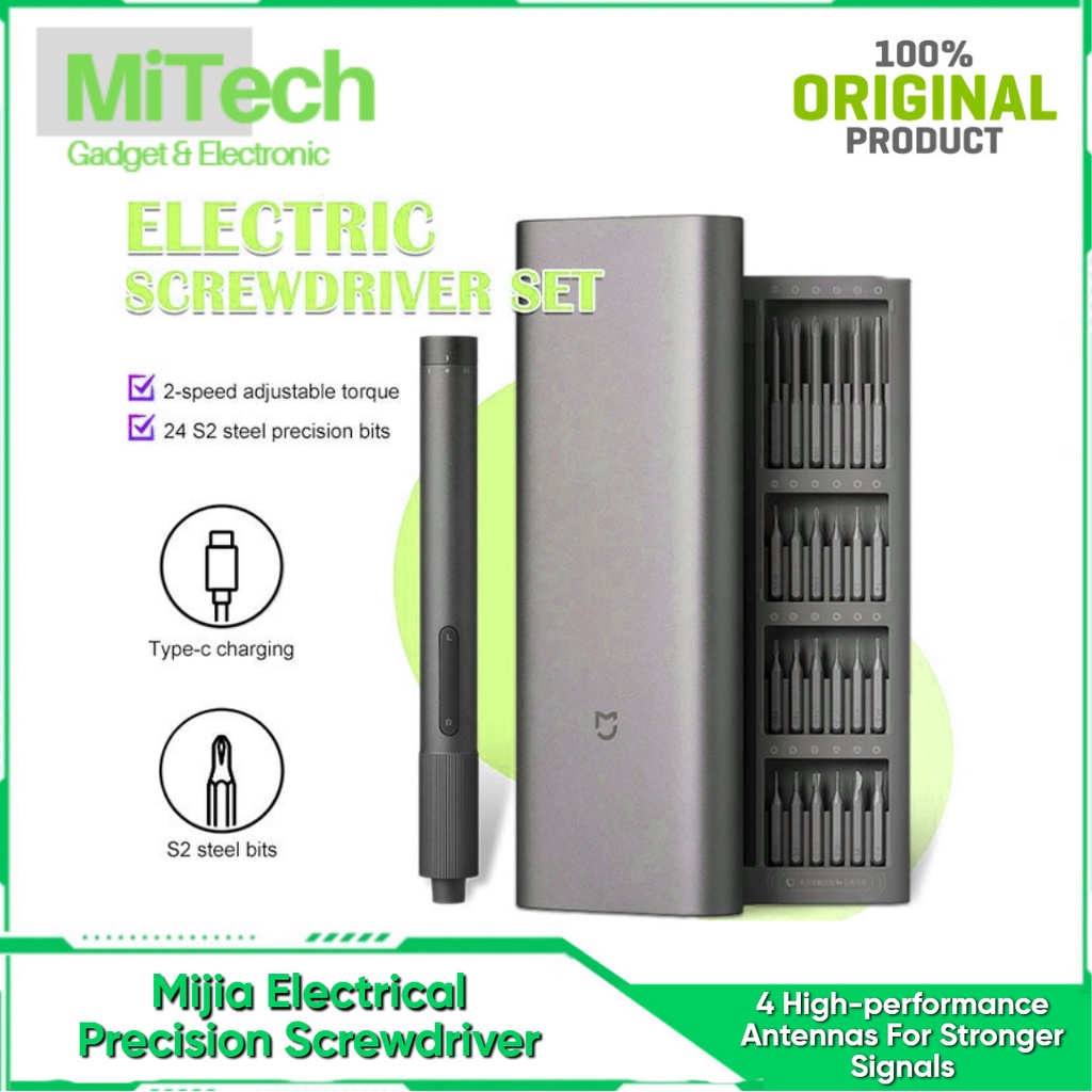 Jual Xiaomi Mijia Screwdriver Electric Precision S2 Steel Bit Type-C ...