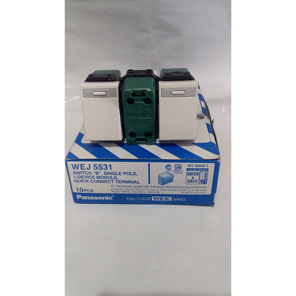 Jual SAKLAR ENGKEL TUNGGAL WEJ 5531 PANASONIC | Shopee Indonesia