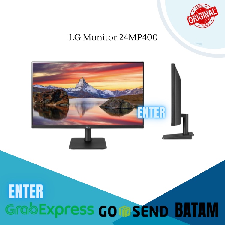 Jual LG Monitor 24MP400 / 24MP400-B 75Hz Full HD IPS FreeSync 24 ...