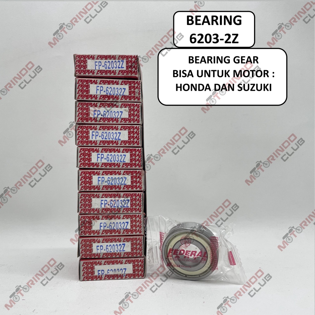 Jual Bearing Gear Motor 6203 2Z ( Bisa untuk motor Honda dan Suzuki ...