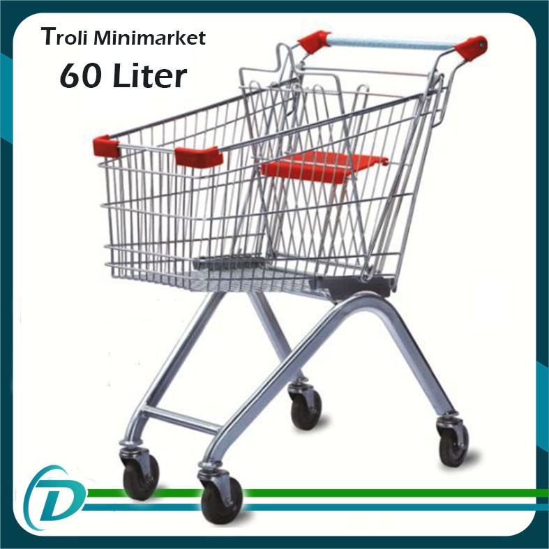 Jual Troli Minimarket 60 Liter - Minimarket Trolley - Troli Belanja ...