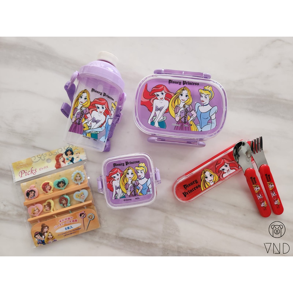 Jual Princess Lunch Box Set/ Kotak Bekal Disney Princess/ Bento Box ...