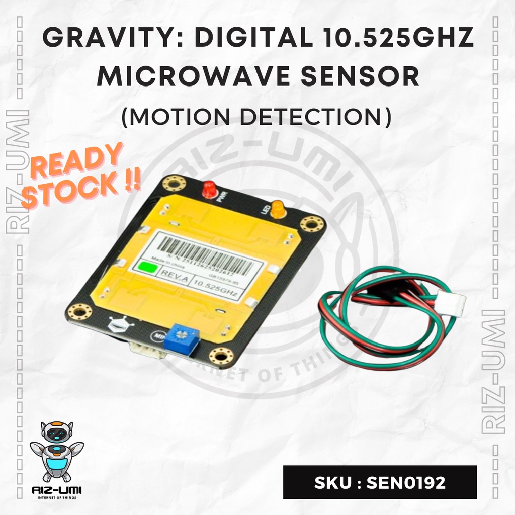 Jual DFRobot Gravity : Digital Microwave Sensor ( Motion Detection ...