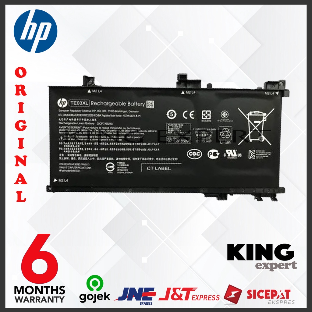 Jual Original Baterai Laptop HP OMEN 15-AX 15-BC TE03XL TE04XL Battery ...