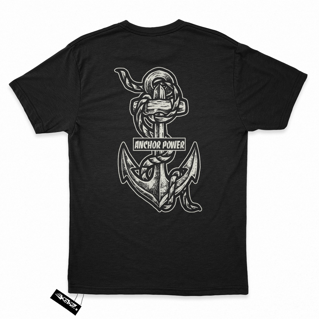 Jual ANCHOR POWER - Back - JANGKAR KAPAL - Kain Katun Tshirt / baju ...