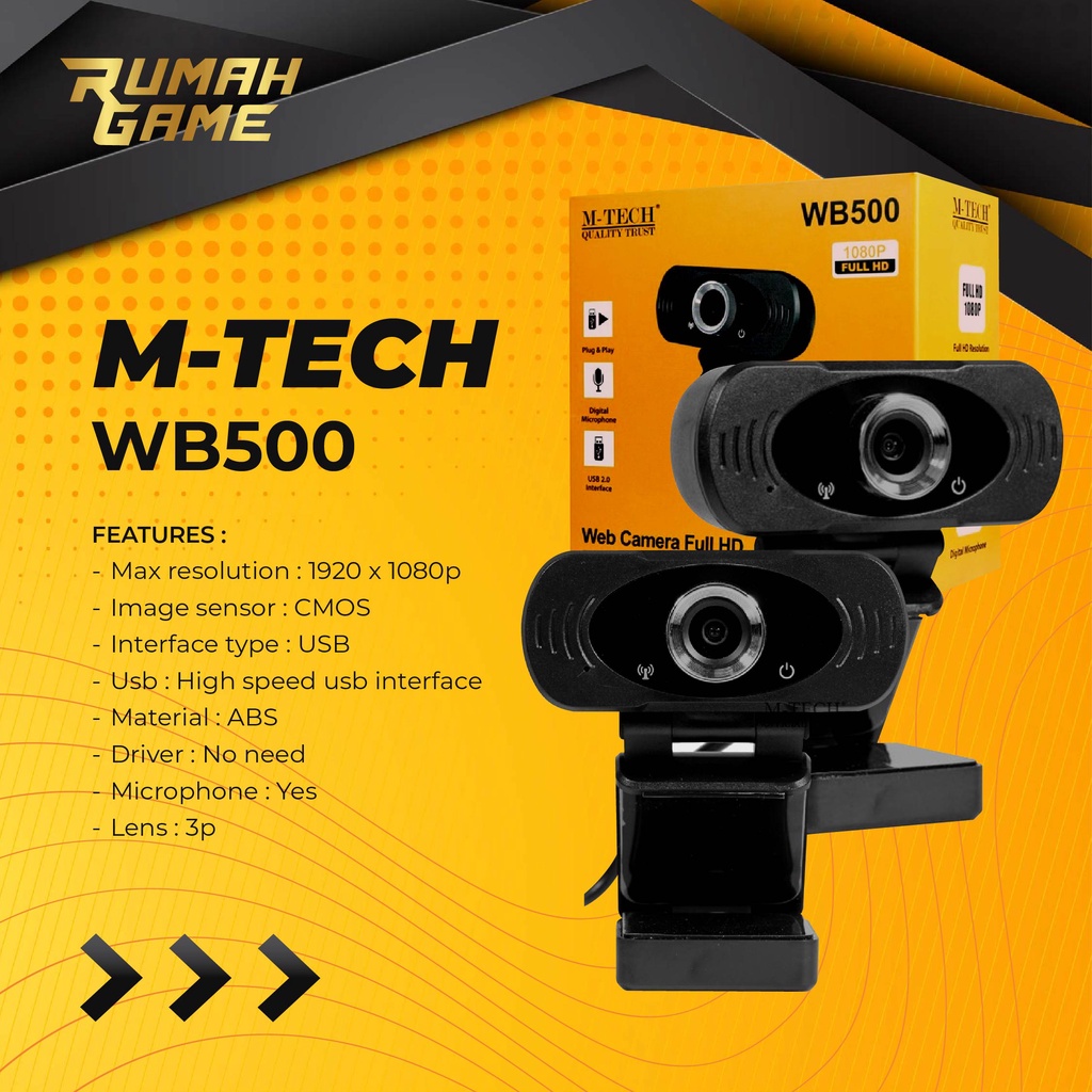 Jual WEBCAM M-TECH WB 500/ M-TECH WB500/ MTECH WB500 | Shopee Indonesia