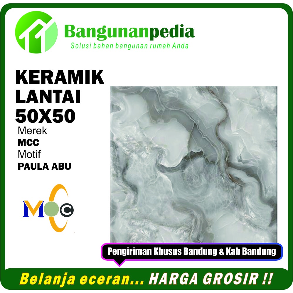 Jual Keramik Lantai 50x50 MOTIF MARMER MCC Paula texture mengkilap ...