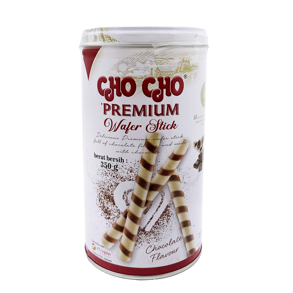 Jual BISKUIT CHO CHO PREMIUM WAFER ROLL STICK CHOCOLATE BISCUIT 350 GR ...