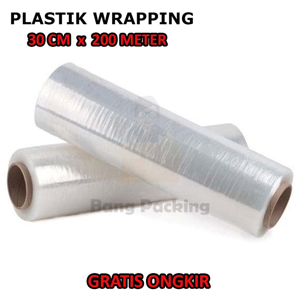 Jual Plastik Wrapping 30cm x 200Meter Wrapping Bening 30cm x 200Meter ...