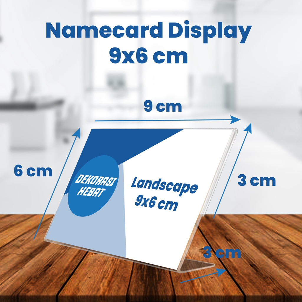 Jual Namecard Display | Price Tag | Kartu Nama display Akrilik 9x6 cm ...
