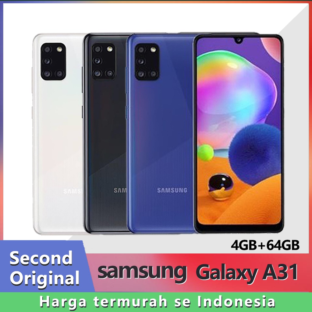 Jual SAMSUNG GALAXY A31 SECOND RAM 4GB 64GB ORIGINAL100% MULUS | Shopee Indonesia