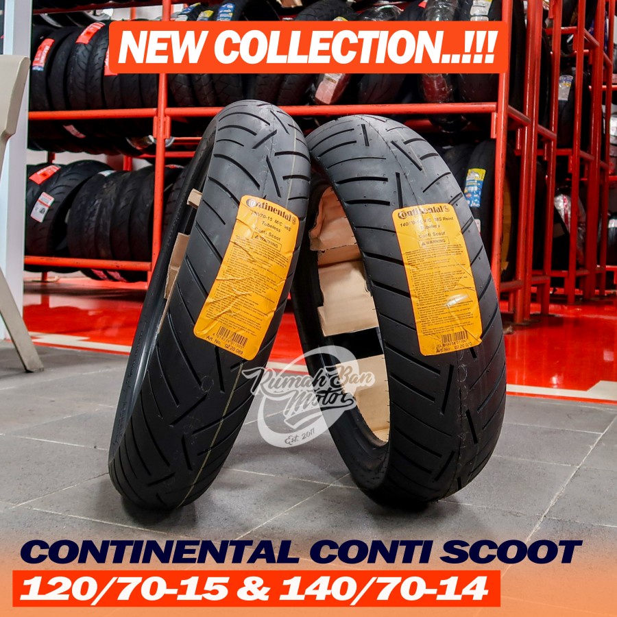 Jual CONTINENTAL CONTI SCOOT 120/70-15 & 140/70-14 BAN MOTOR FORZA ...