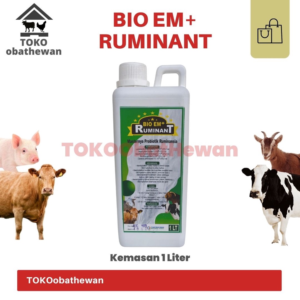 Jual BIO EM PLUS RUMINANT - PROBIOTIK UNTUK FERMENTASI PAKAN SILASE 1 ...