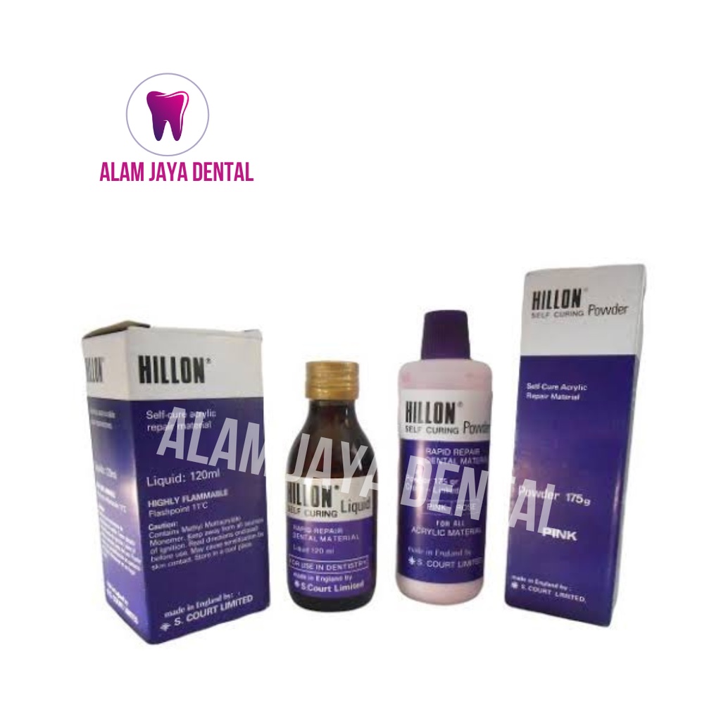 Jual Hillon Powder + Liquid Self Curing, Pink, Serat/Veined, Bubuk ...