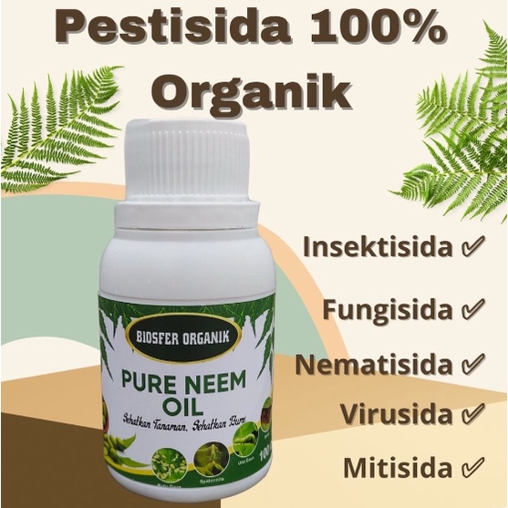 Jual Minyak Mimba Pestisida Organik Neem Oil 100 ml Pembasmi Hama ...