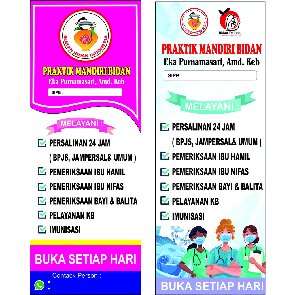 Jual Banner Praktek Mandiri Bidan | Shopee Indonesia