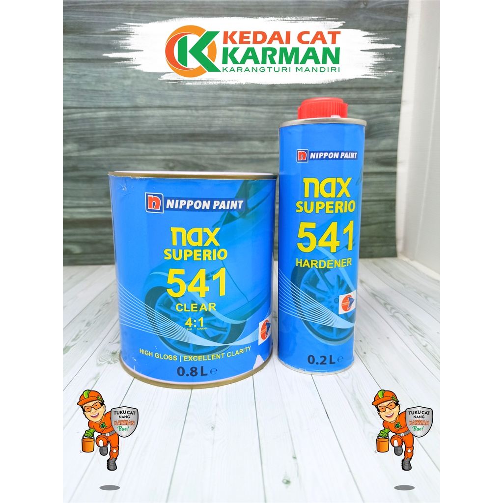 Jual CLEAR COAT / CLEAR / PERNIS NIPPON PAINT NAX SUPERIO 541 - NAX SUPPERIO 541 0,8 L + 0,2 L ...