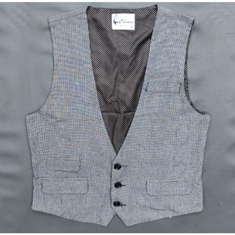 Jual VT380/EVAN/size L/vest pria/vest motif/vest modis/vest formal/vest ...