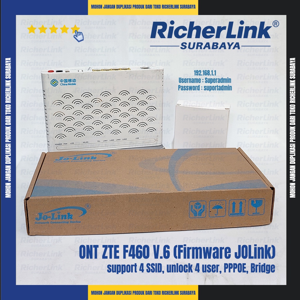 Jual ONU EPON ZTE F460 V6 (Bekas) | Shopee Indonesia