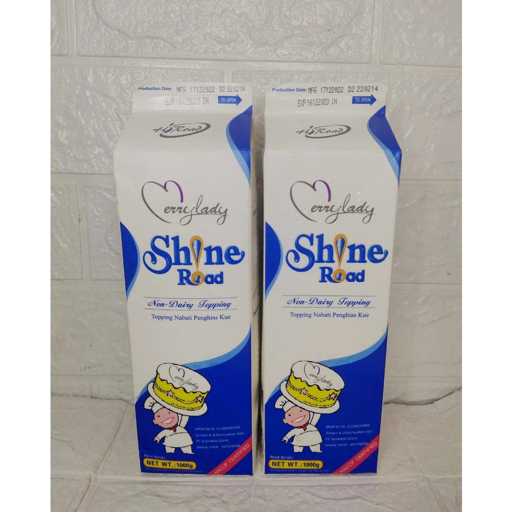 Jual SHINE ROAD NON DAIRY WHIPPING CREAM 1 LT | Shopee Indonesia