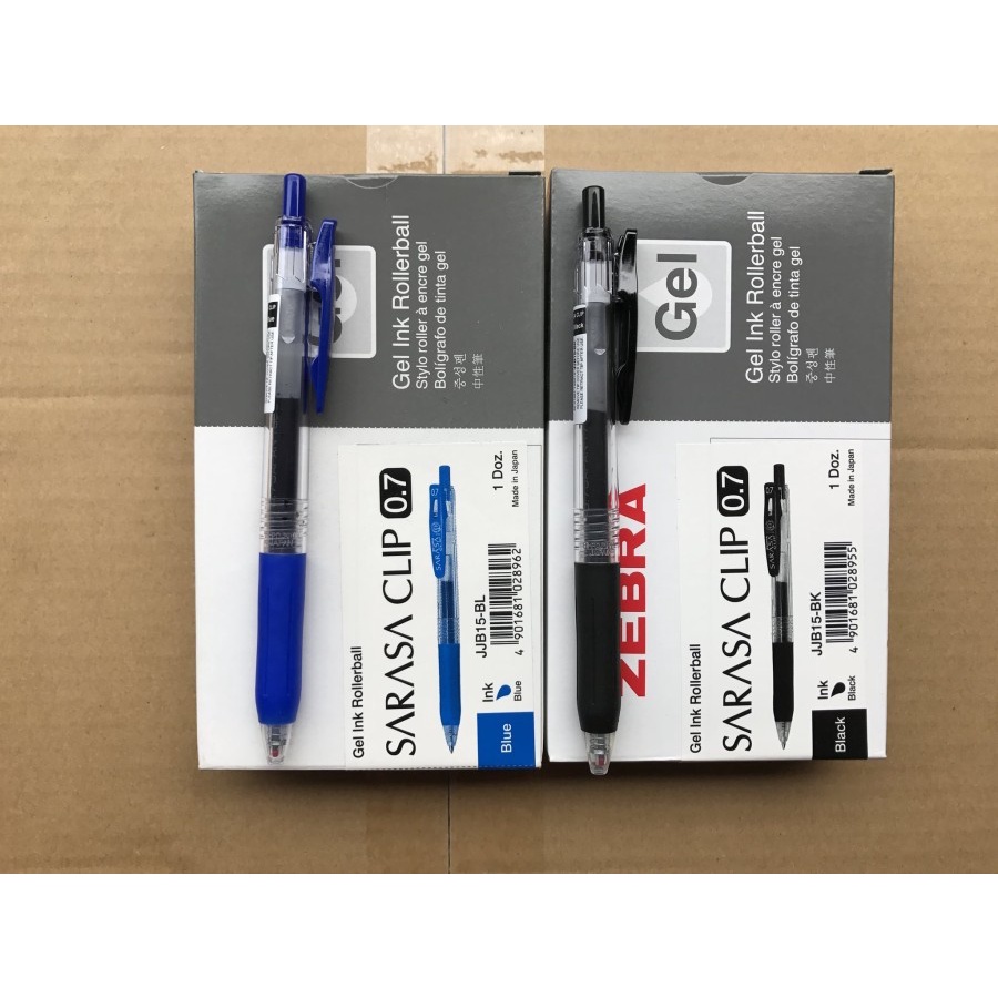 Jual Pulpen / Ballpoint Gel Zebra Sarasa Hitam/Biru/Merah * | Shopee ...