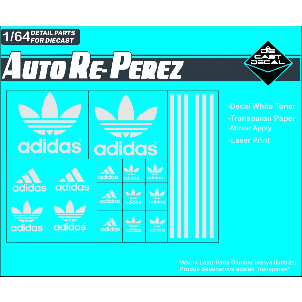 Jual [WHITE TONER] DECAL HOTWHEELS WHITE TONER AUTOREPEREZ - LIVERY ...