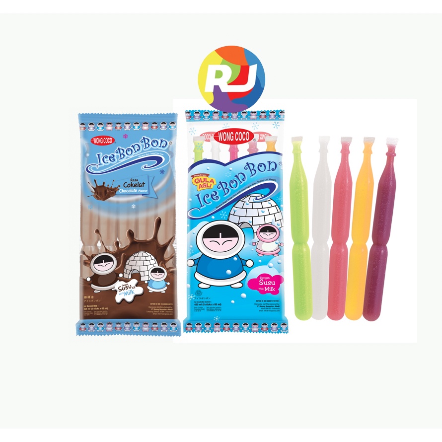 Jual Ice Stick Wong Coco Ice Bon Bon isi 5 - Milk / CHoco Berry ...