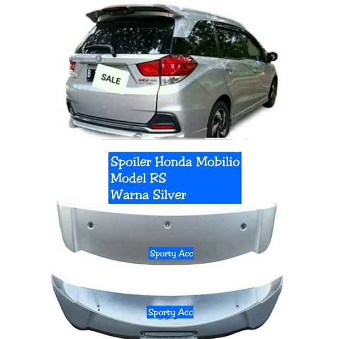 Jual Spoiler Honda Mobilio Warna Silver Metalik Model Rs With Lampu Rem ...