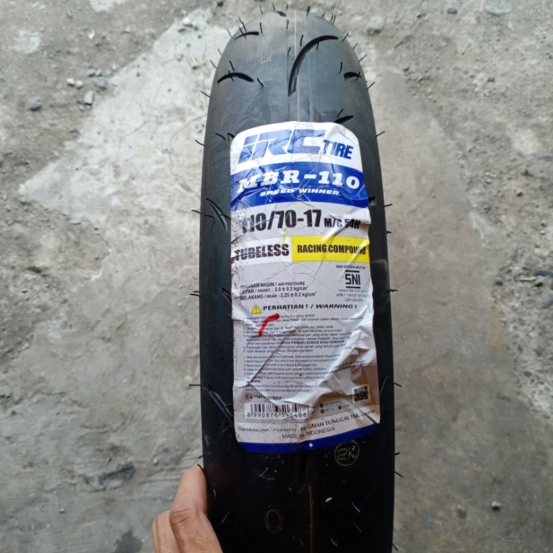Jual Ban Motor IRC MBR 110 ukuran 110/70 ring 17 Racing Compound Ban ...