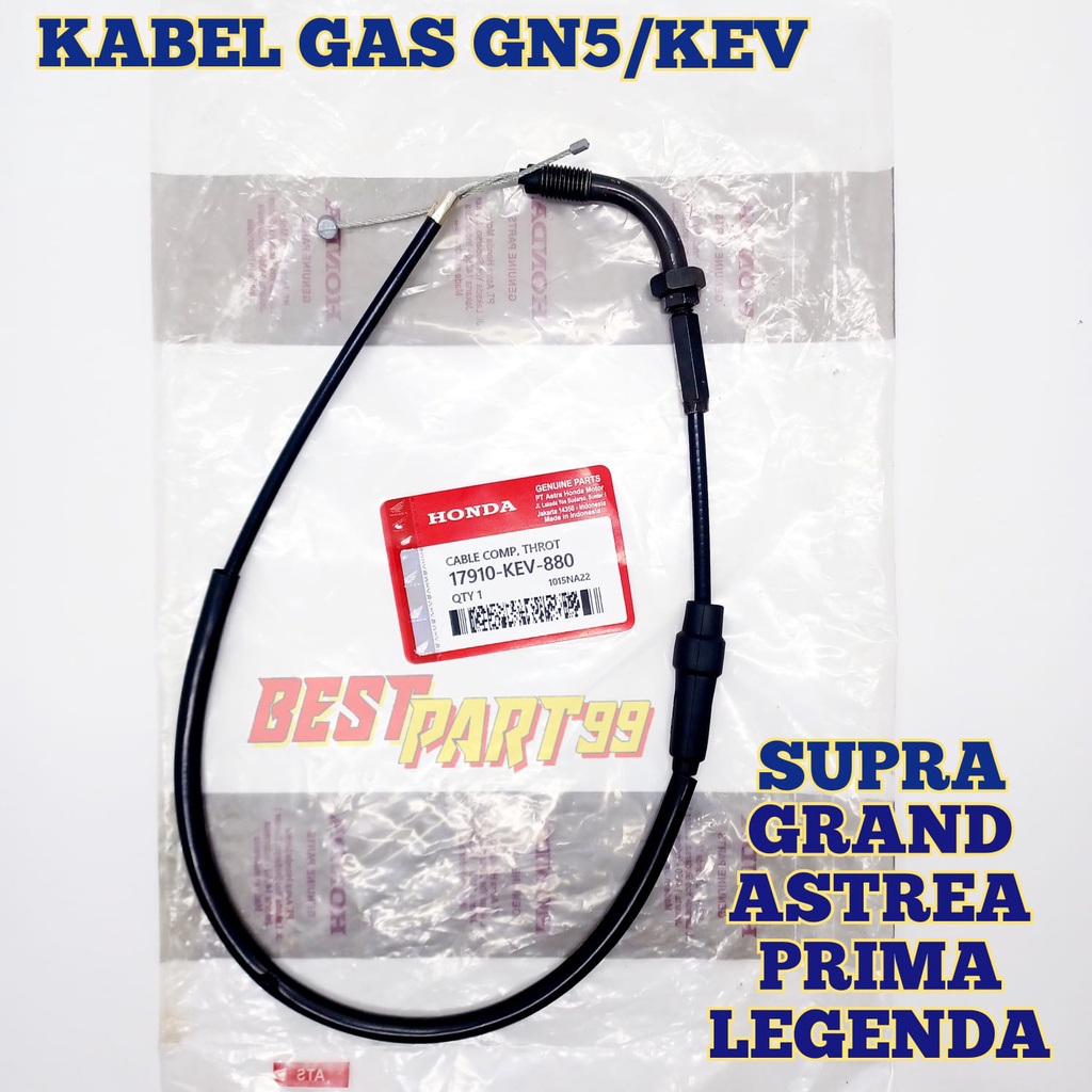 Jual Kabel gas honda supra x fit grand revo lama legenda prima astrea ...