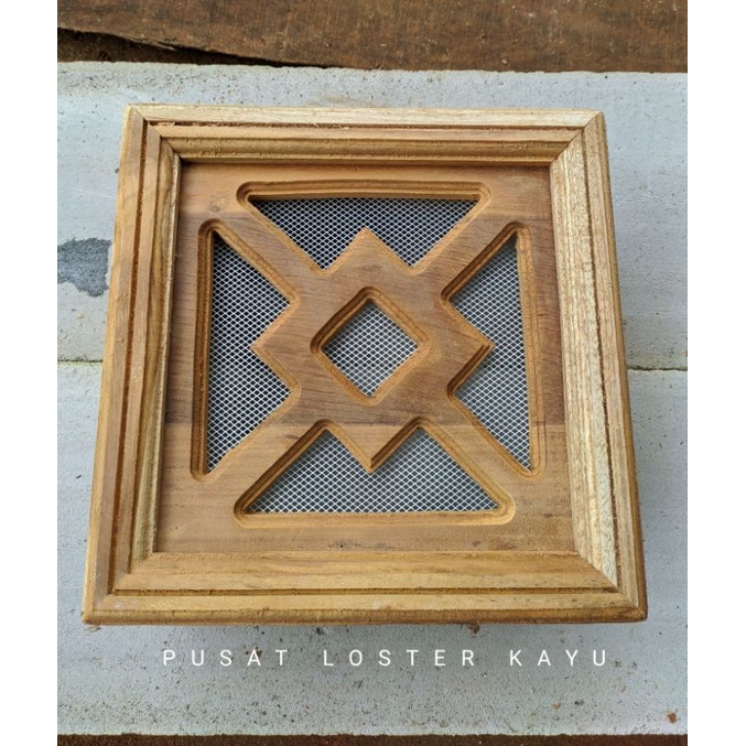 Jual loster kayu jati minimalis Doble 2 muka ukuran 23x23 | Shopee ...