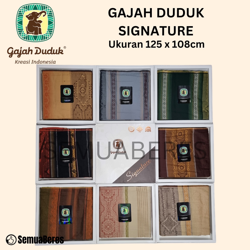 Jual Sarung GAJAH DUDUK Signature Premium - Kain Tenun Dewasa Pria Laki ...