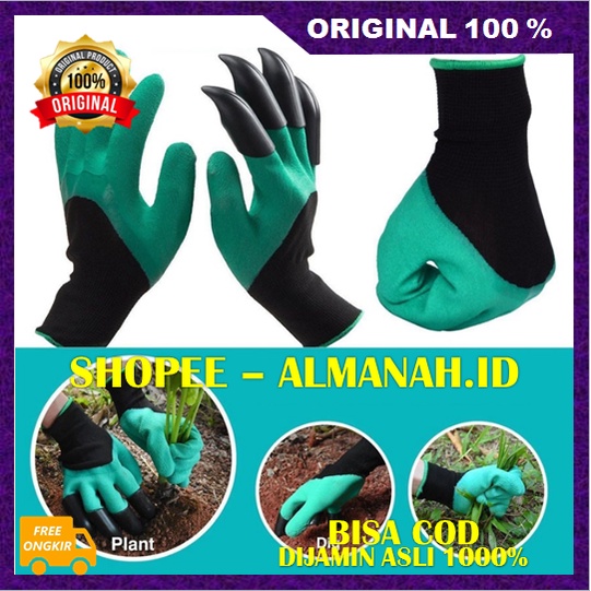 Jual [BISA COD] Gwantis Sarung Tangan Berkebun Menggali Tanah Menanam ...
