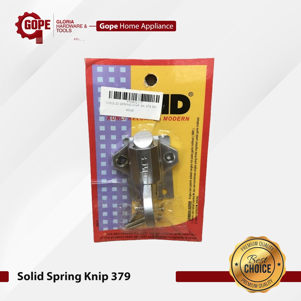 Jual Solid Spring Knip Grendel Kodok Kotak SK 379 SN | Shopee Indonesia