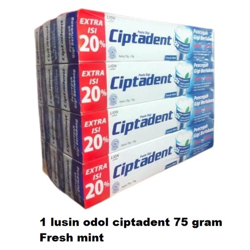 Jual [ 12 pcs x 75 gram ] odol ciptadent 75g | Shopee Indonesia