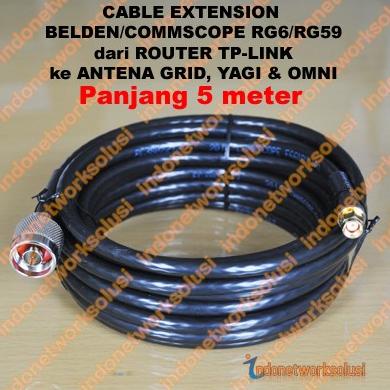 Jual Tp-Link Router Extension Cable Belden/Comm Antena Grid Yagi Omni ...