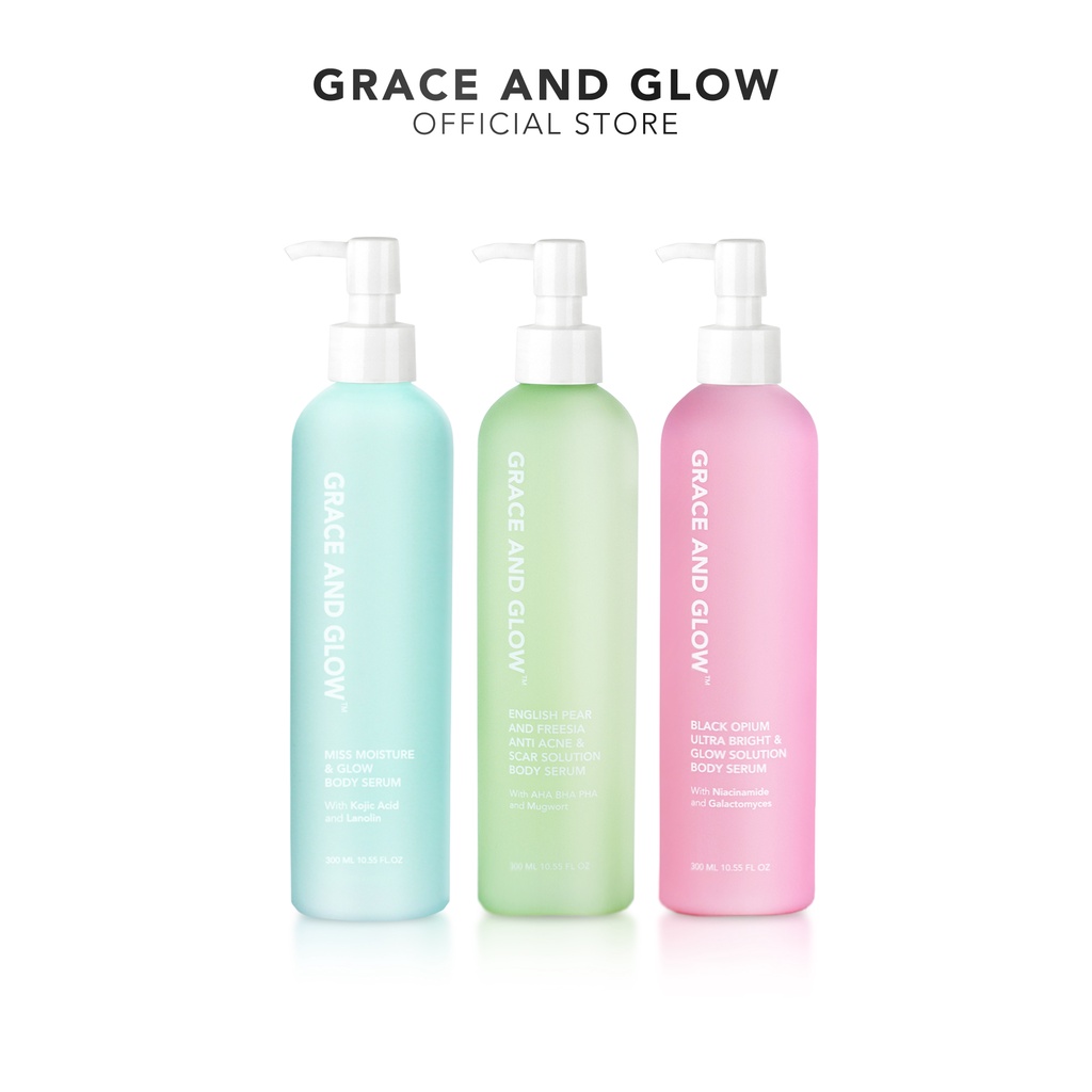 Jual Bundle 3in1 Grace and Glow Body Serum Brightening Ultra Bright ...