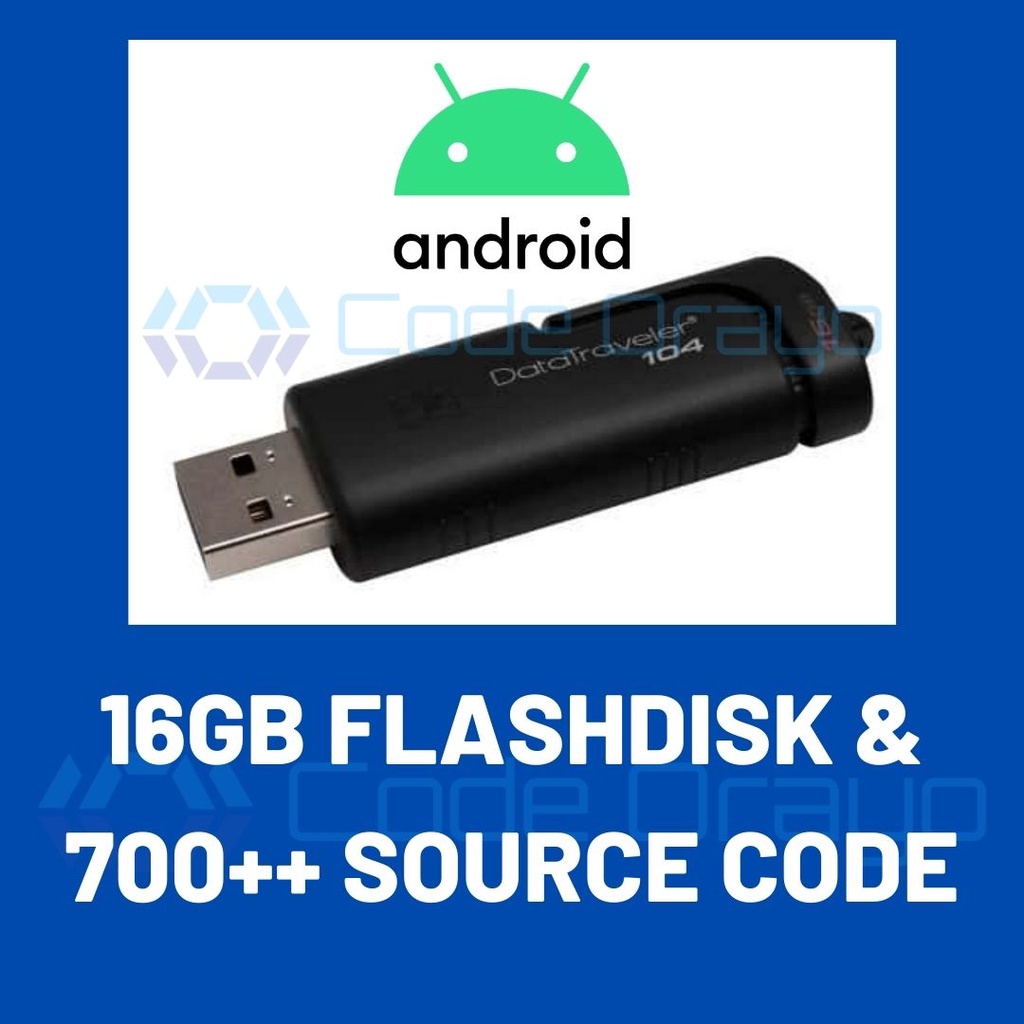 Jual FLASHDISK 16 GB + 750 Source Code Program Aplikasi Android ...