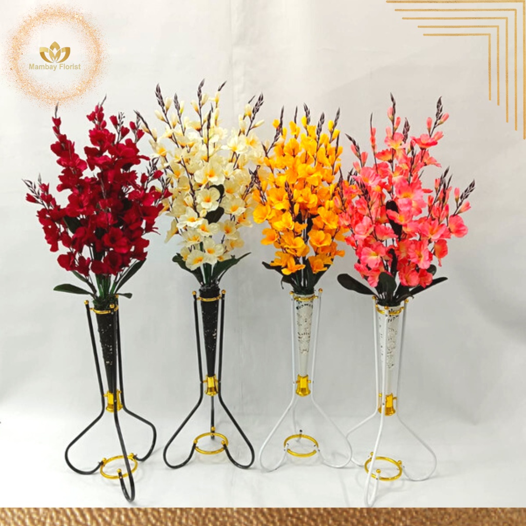 Jual Rangkaian bunga gladiol standing minimalis/ hiasan/bunga buatan ...