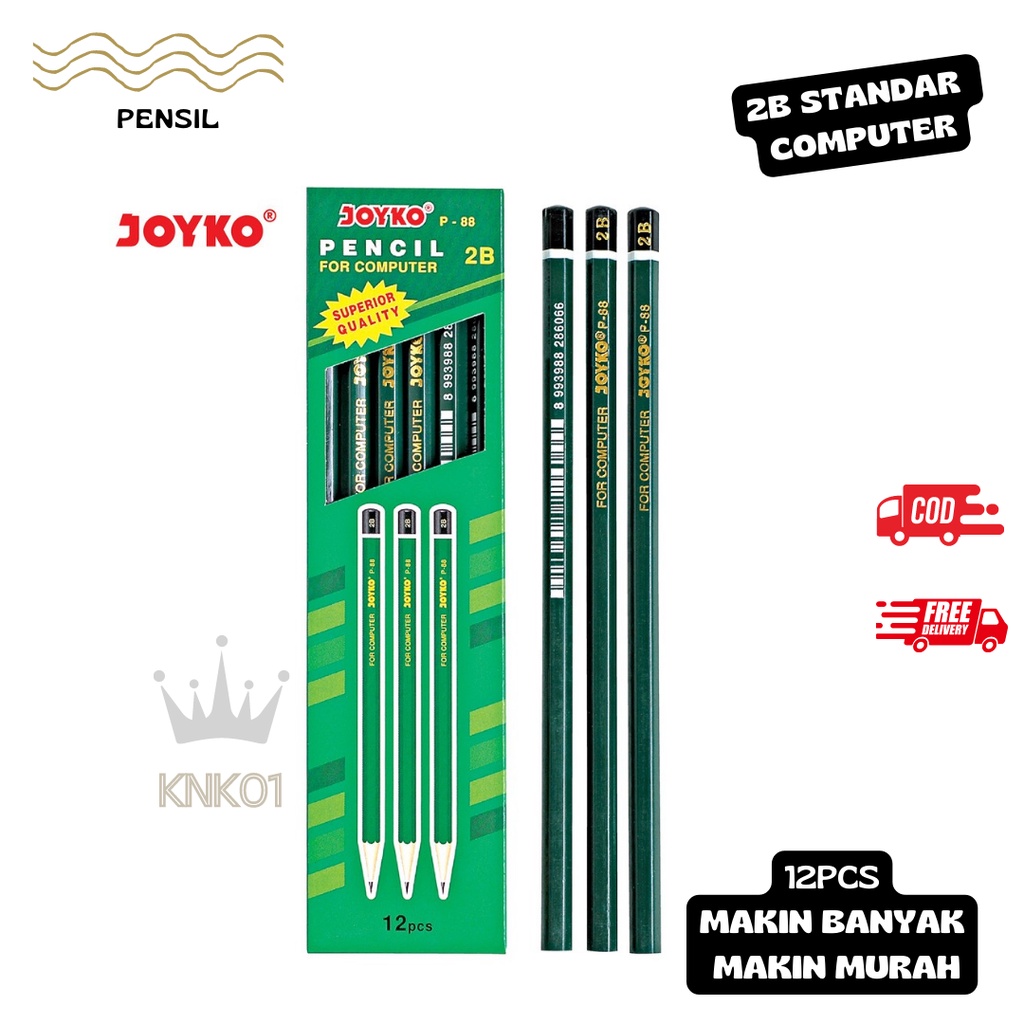 Jual Pensil 2B JOYKO P-88 SNI For Computer | Shopee Indonesia