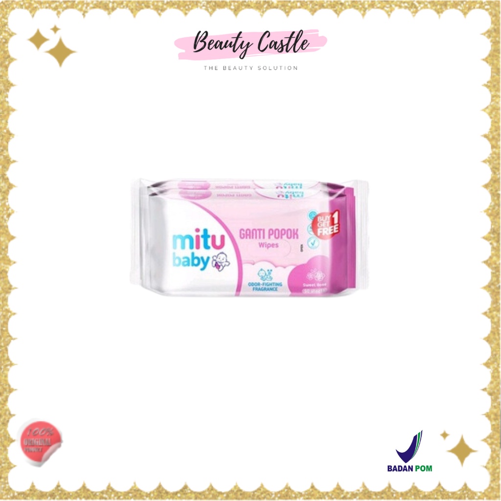 Jual Mitu Baby Wipes Pink | Mitu Tissue Basah Baby | Mitu Tisu Basah ...
