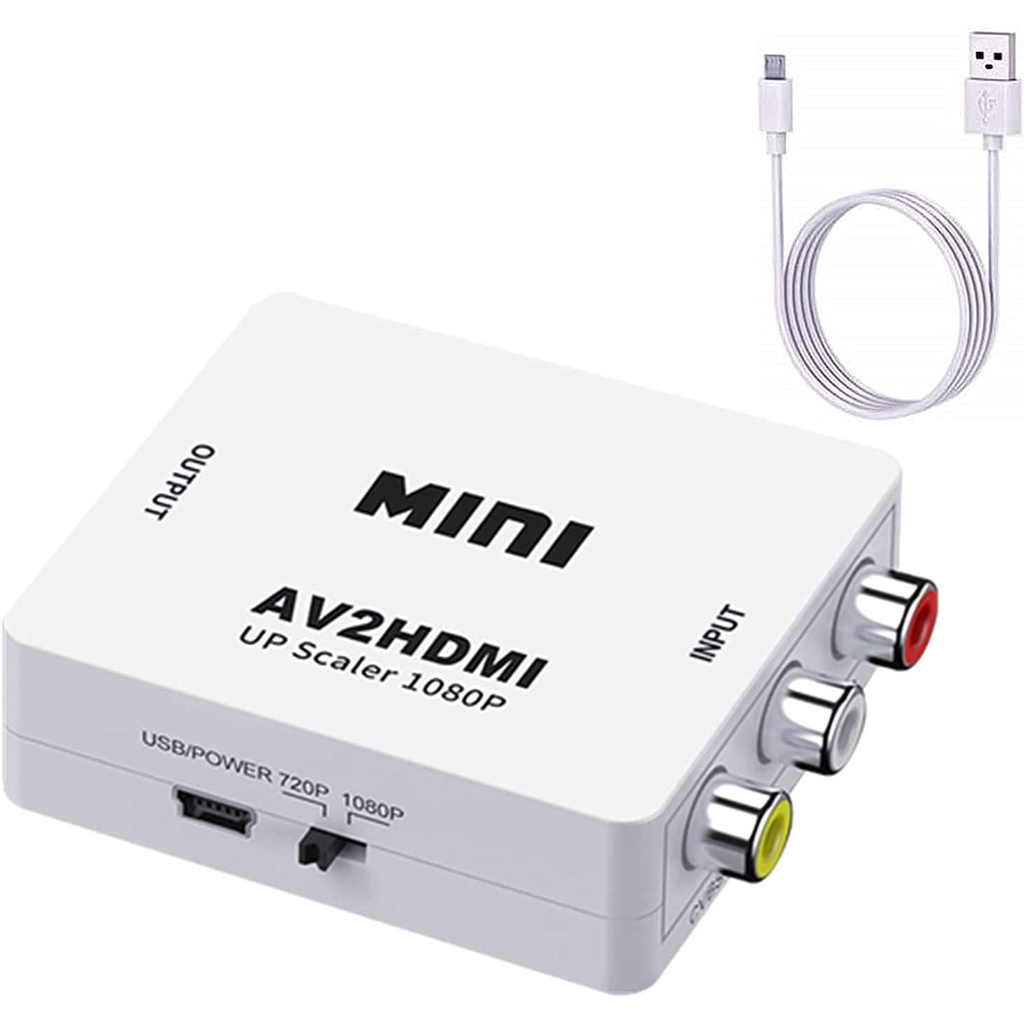Jual AV2HDMI Converter AV / RCA to HDMI Mini Adapter HD Video 1080P /AV ...