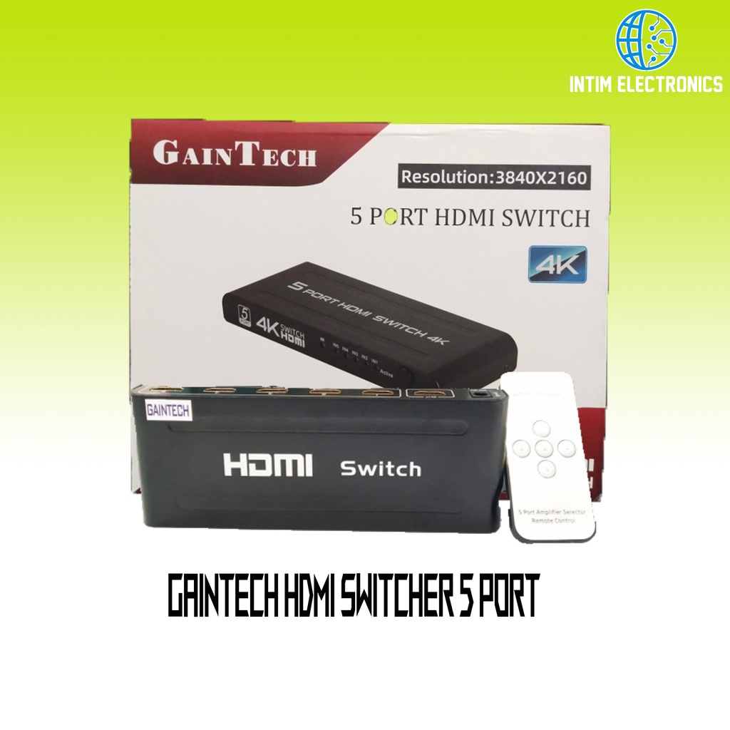 Jual Gaintech HDMI Switcher 5 Port | Shopee Indonesia