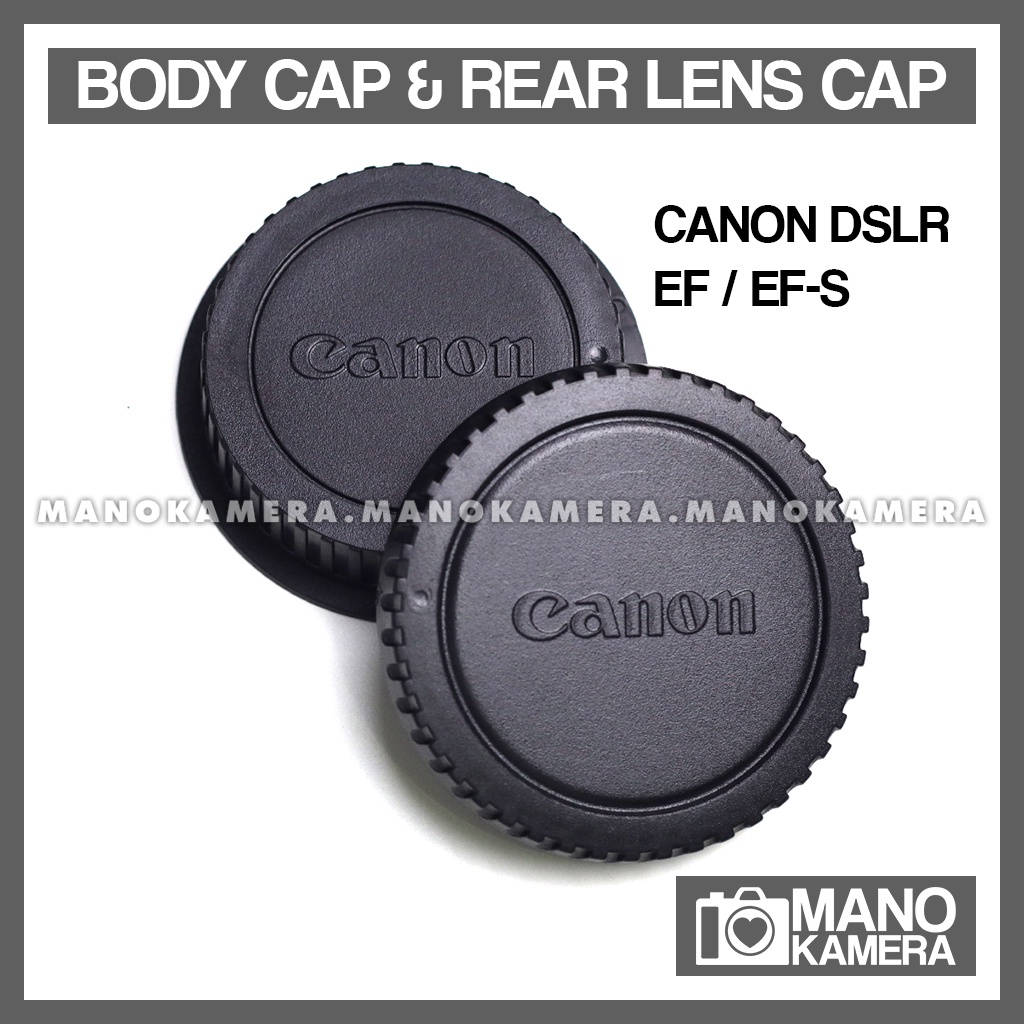 Jual Body Cap & Rear Lens Cap Tutup Body & Tutup Lensa Belakang Canon ...